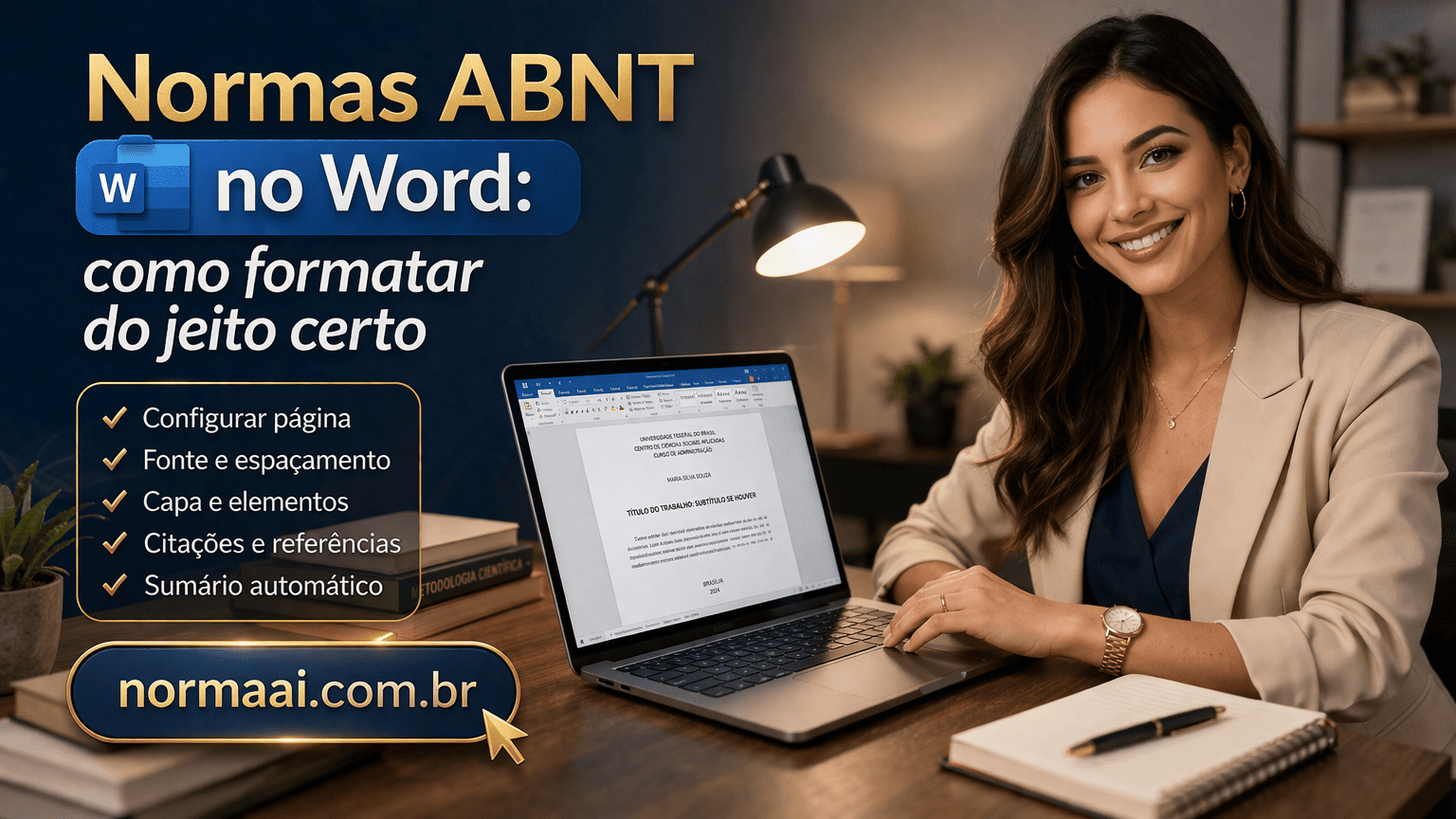 Normas ABNT no Word: como formatar do jeito certo - NormaAi 2 Minutos